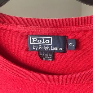 Polo Ralph Lauren | Shirts | Mens Red Polo Ralph Lauren Sweatshirt Xl ...